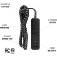 Clear Power 6 ft Black 2 Outlet Indoor Extension Cord - Walmart.com