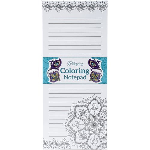 Coloring Notepad, 4" x 9", 40 Sheets - Walmart.com