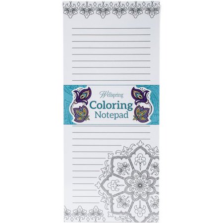 Coloring Notepad, 4" x 9", 40 Sheets - Walmart.com