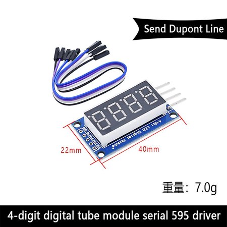 Tm1638 Module Tm1637 4 Key Display For Avr Arduino Max7219 Digital Led Tube 8-bit 74hc595 ...