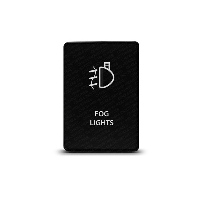 CH4x4 Toyota Small Push Switch Fog Lights Symbol - White LED - Walmart.com