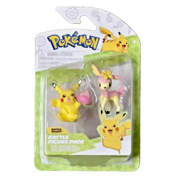 Pokemon Battle Figure 3 Pack - 2 inch Turtwig, Pikachu and 3 inch Magmar - Walmart.com