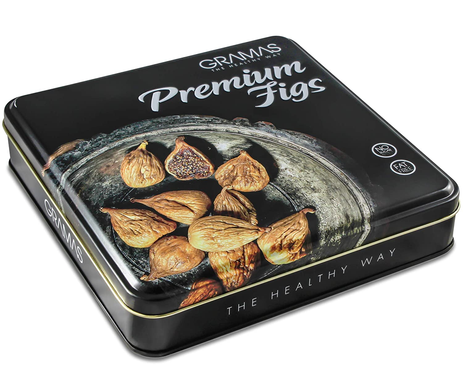 Gramas Gourmet Turkish Figs, Natural Sun-Dried Premium Figs in Tin Gift ...