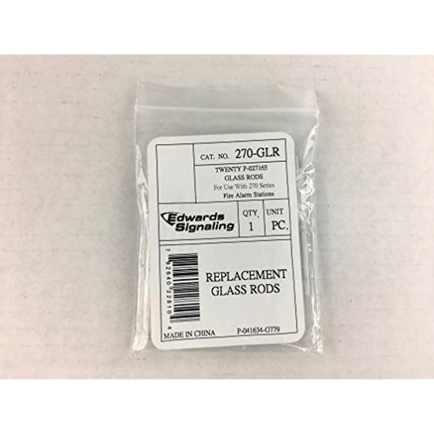 Edwards 270-GLR Glass Replacement Rods for 270 Pull Station (20 Rods ...
