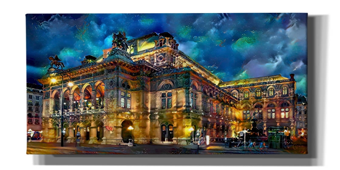 Epic Graffiti 'Vienna Austria Opera House' by Pedro Gavidia, Canvas ...