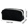 Solid Color Pencil Case, Beige Large Stationery Organizer for Students ...