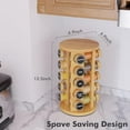 Revolving Spice Rack Set with 20 Spice Jars, Kitchen Spice Tower ...