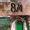 5" Floating Address House Number, Metal Anti-Rust House Numbers for ...
