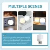 10 Pcs USB Night Light Rechargeable Wall Portable Bulb Small Nursery ...