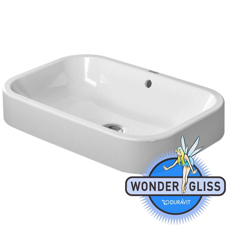 Duravit 2314600000 Happy D.2 Ceramic 23-5/8" Vessel Bathroom Sink ...