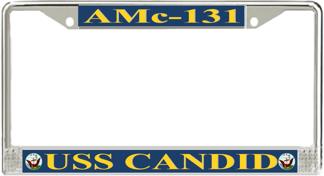 USS Candid AMc-131 License Plate Frame - Walmart.com