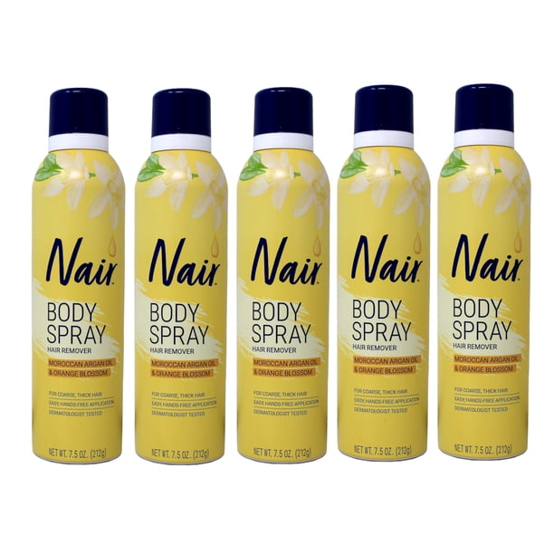 Nair Hair Remover Body Spray, Arm, Leg and Bikini Hair Removal Spray, 7 ...
