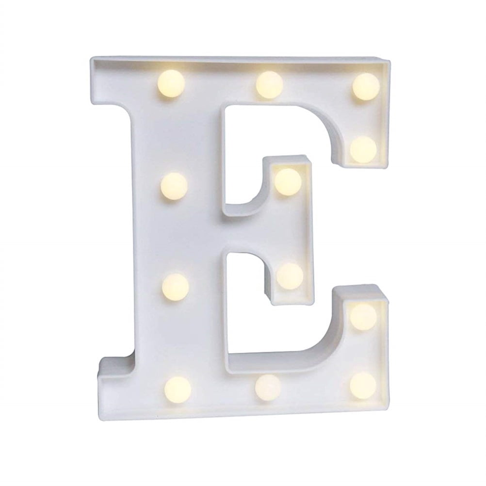 Luces LED con números de letras del alfabeto: Signo de corazón de amor ...
