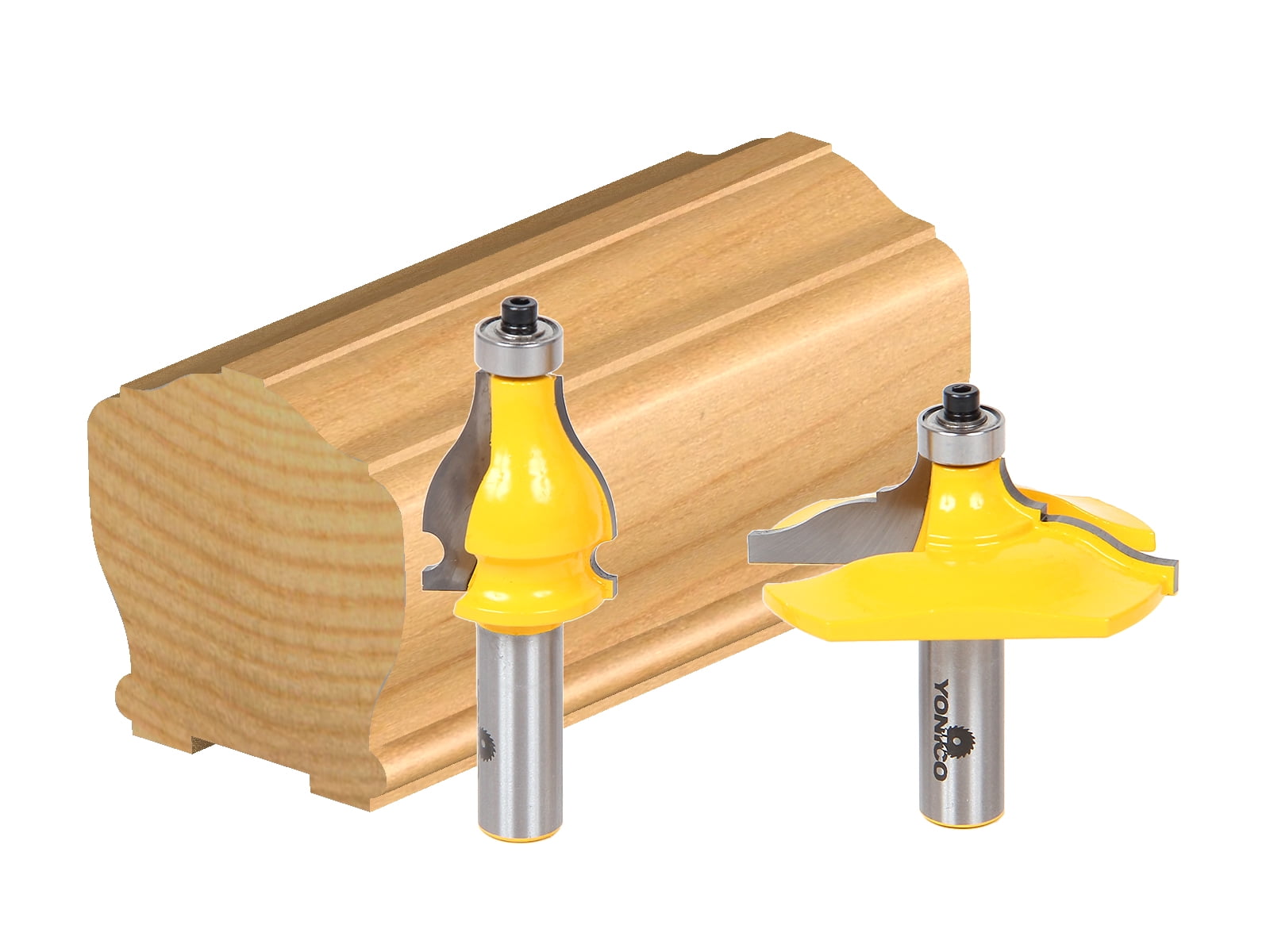2 Bit Handrail Router Bit Set - Classical Ogee/Bead - 1/2" Shank ...