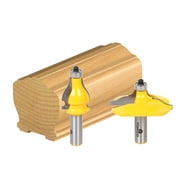 2 Bit Handrail Router Bit Set - Standard/Flute - Yonico 18224 - Walmart.com