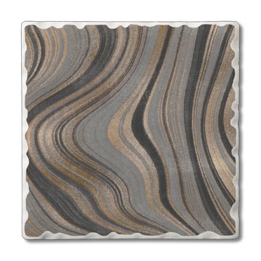 CounterArt Natural Travertine 4 Pack Absorbent Stone Coaster - Walmart.com