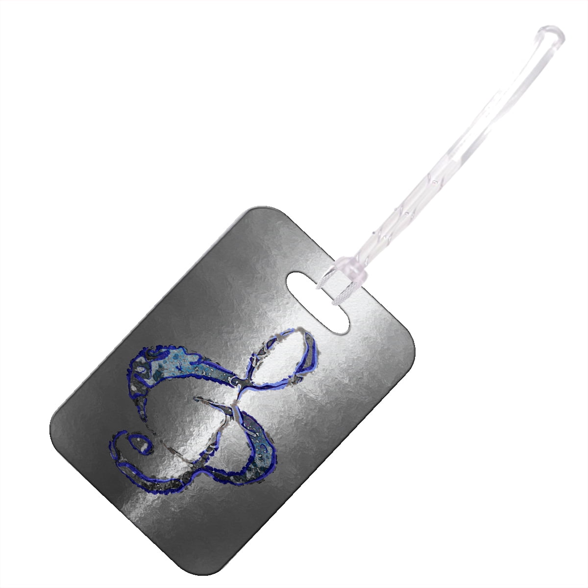 KuzmarK Luggage Travel Bag Tag - Treble Clef Blue Steel - Walmart.com