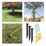 Expert Gardener Tree Stake Kit with Stakes, Vinyl Rope and Protective ...