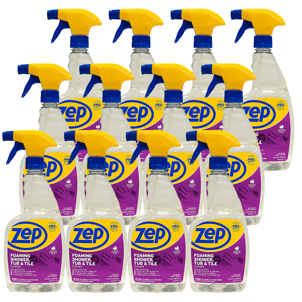 Zep Shower Tub And Tile Cleaner 32 Ounce Zustt32 Case Of 12 Walmart