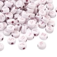 1 Bag Plating Acrylic Beads for Name Bracelets & Jewelry Making Mixed ...