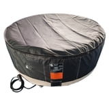 ALEKO Round Inflatable Hot Tub Spa With Zip Cover - 6 Person - 265 ...