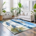 Area Rug 5x7ft Summer Beach Chair Washable Area Rugs for Living Room ...