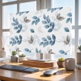 Blue Botanical Fall TV Dust Cover,Stretchable TV Screen Desktop ...