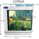 124Gal LED Aquarium Kit Upright Luxury Large Fish Tank Large Glass ...