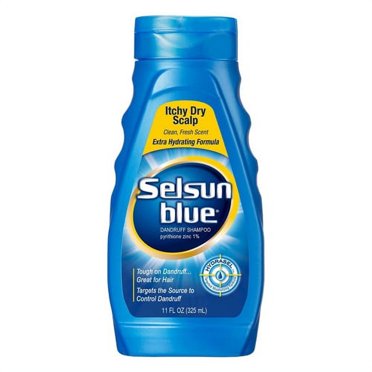 "4 Pack Selsun Blue Medicated Maximum Strength Dandruff Shampoo Men's ...