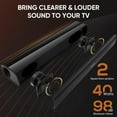 Saiyin Sound Bars for TV, 40 Watts Small Soundbar for TV,Surround Sound ...