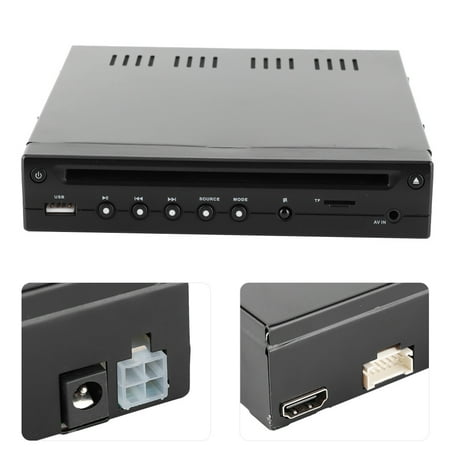 YLSHRF USB DVD Player,Car Multimedia,12V Half‑Din DVD Player HD HIDM ...