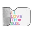 Fall In Love With Jesus Foldable Car Windshield Sun Shade UV Heat ...