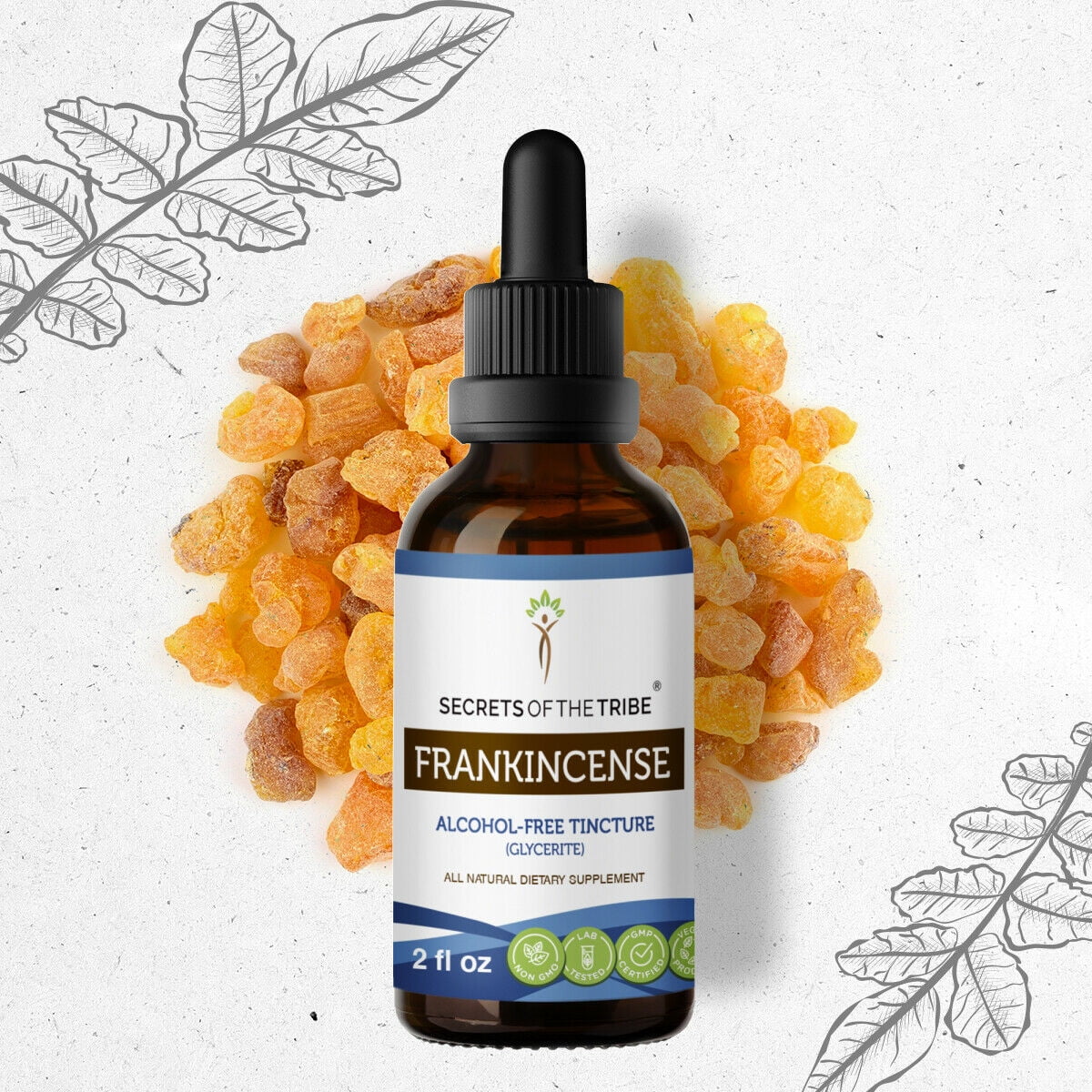Frankincense Tincture Alcohol-FREE Extract, Organic Frankincense ...