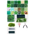 442 Pcs DIY Beaded Plant Kit, Forever Plant Beaded Leaf Flower Beads ...