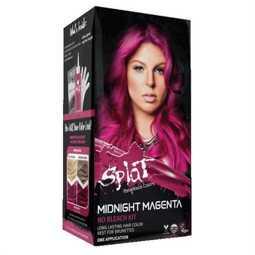 SPLAT Temporary Midnight Ruby Hair Dye, Semi-Permanent Red Hair Color ...