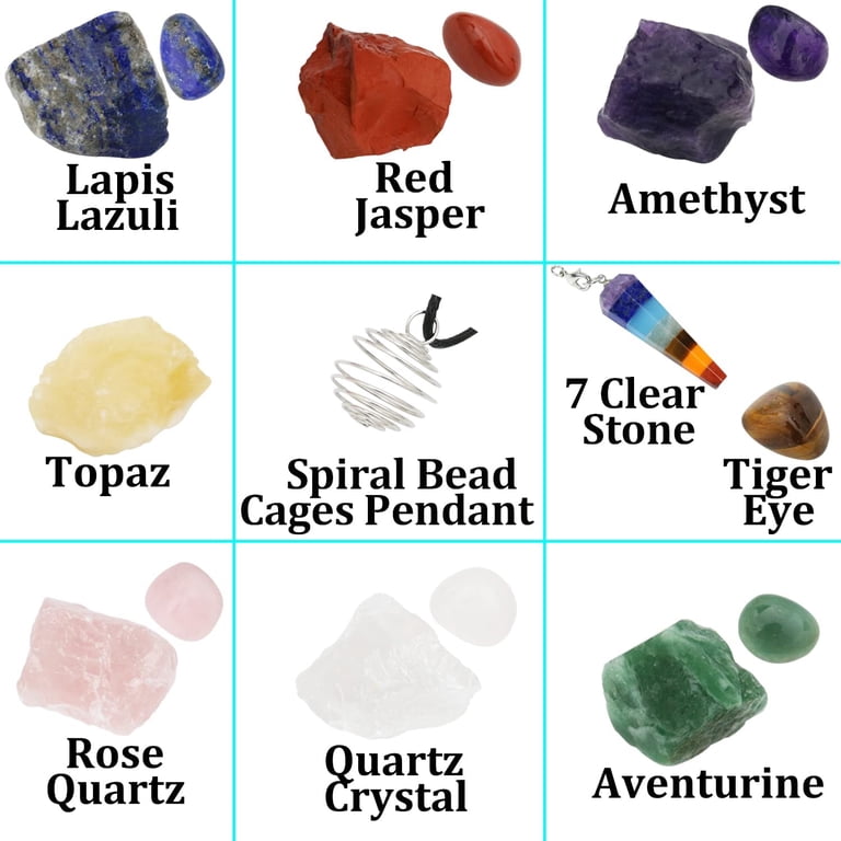 Wiccan Crystals And Their Meanings 80+Pcs(5lb) Natural Rocks For