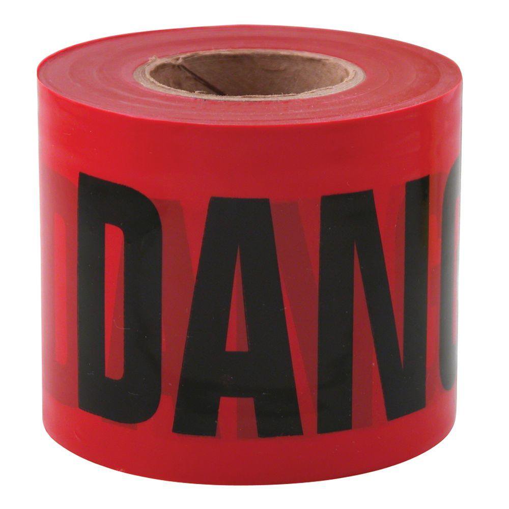 3 in. x 200 ft. Danger Tape in Red (D) - Walmart.com - Walmart.com