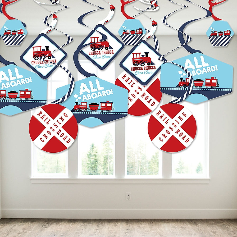Buy Railroad Party Crossing - Steam Train Birthday Party or Baby Shower ...