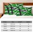 Abstract Green Waves Throw Pillow Covers 18 x 18 Inch Pillow Covers Set ...
