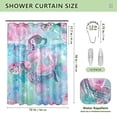 BZSMCE Turtle Fantasy Watercolor Pattern Pattern Bathroom Shower ...
