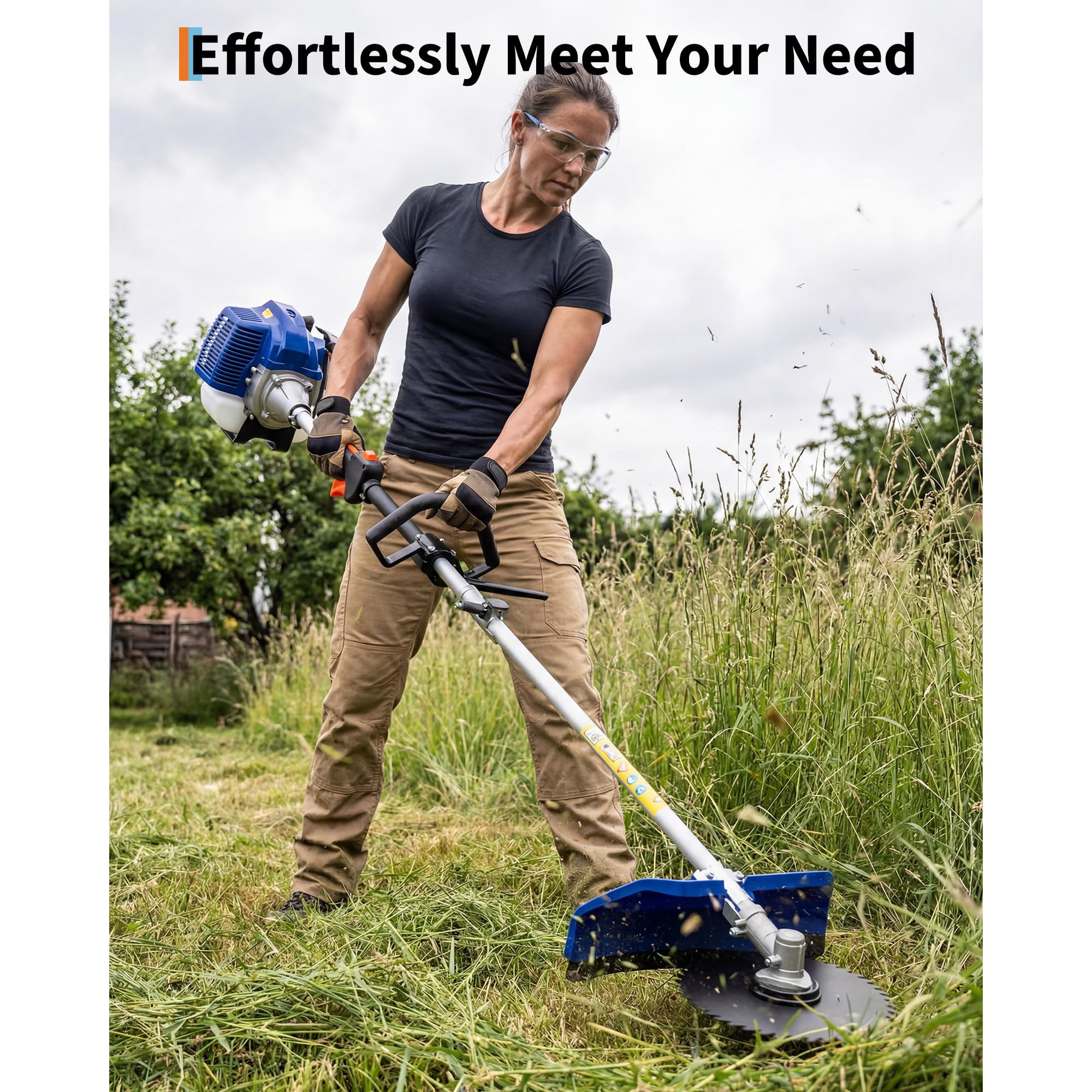 Click here for Tropow Gas Powered Brush Cutter & Trimmer 3-In-1 -... prices