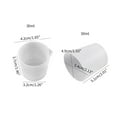 2 Pcs Non-Stick Mixing Cups Pouring Cups Multipurpose Silicone ...