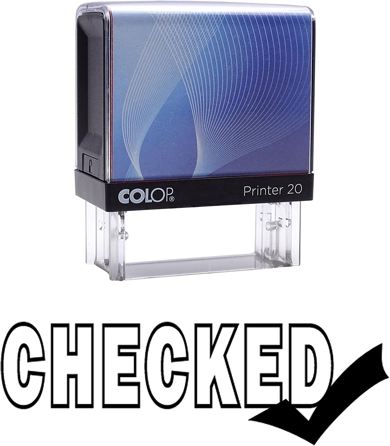 CHECKED Self Inking Rubber Stamp Custom Colop Office Stationary P20 ...