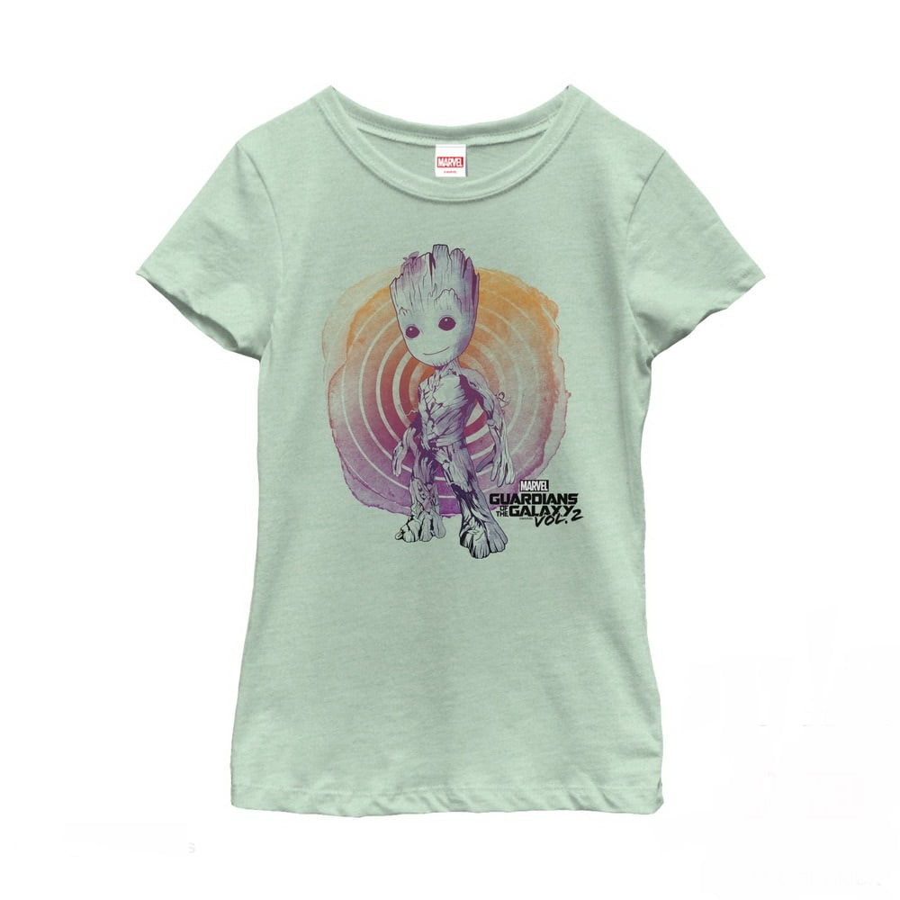 Girl's Marvel Guardians of the Galaxy Vol. 2 Groot Swirl Graphic Tee ...