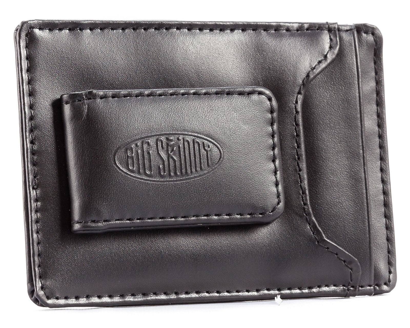 Big Skinny Thin Leather Magnetic Money Clip - Walmart.com