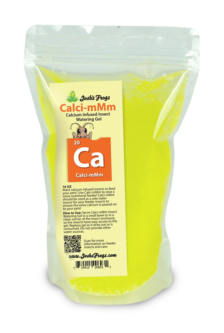 Josh's Frogs Calci-mmm Insect Watering Gel with Calcium (16 oz ...