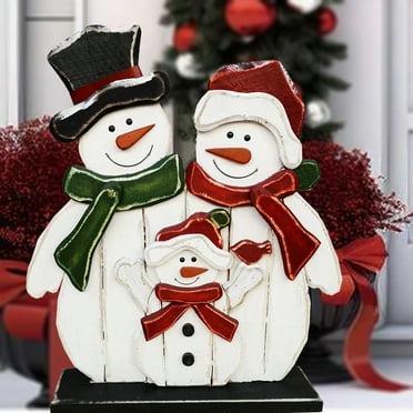 30in Wooden Santa with Reindeer Christmas Decor Indoor Outdoor Use ...
