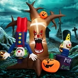 Costway 8 FT Scary Inflatable Halloween Tree: Tall Blow-up Yard ...