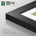 12x16 Picture Frame 4 Pack, Black Wood Poster Frame, Tempered Glass ...