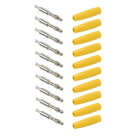 Banana Plug Male Adapter, PVC Socket Removable Insulating Shell 4.0mm ...